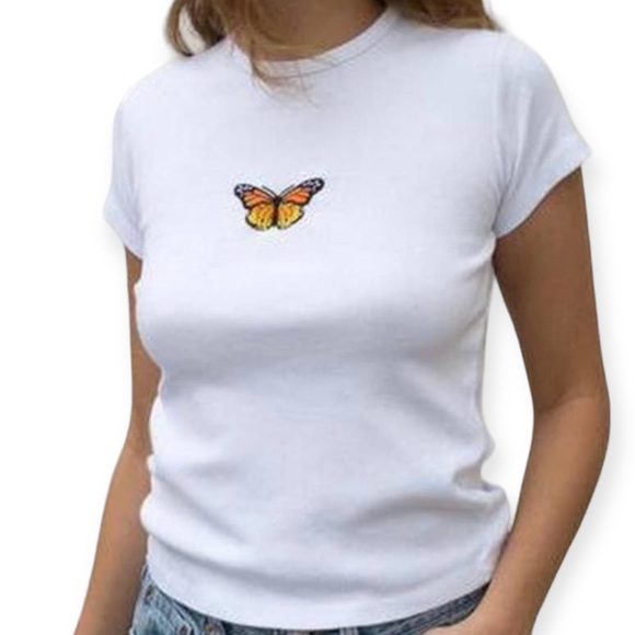 Brandy Melville | Tops | Nwt Brandy Melvillejohn Gault Butterfly ...